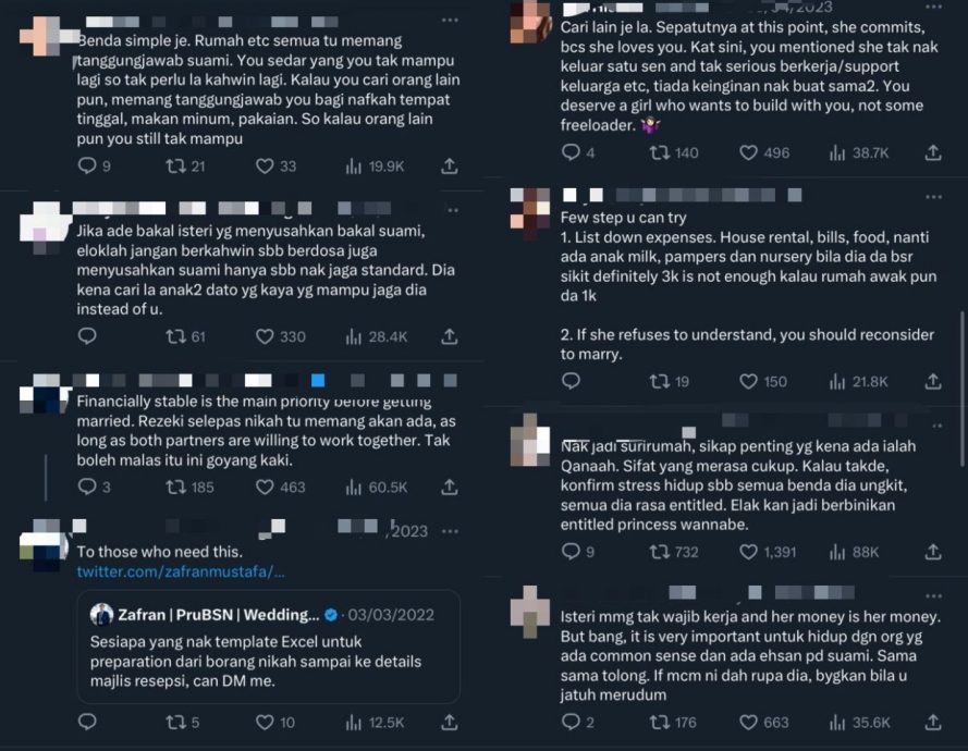 男子薪水仅RM3000 未婚妻要2万聘金住豪宅 - 国内 - 全国综合